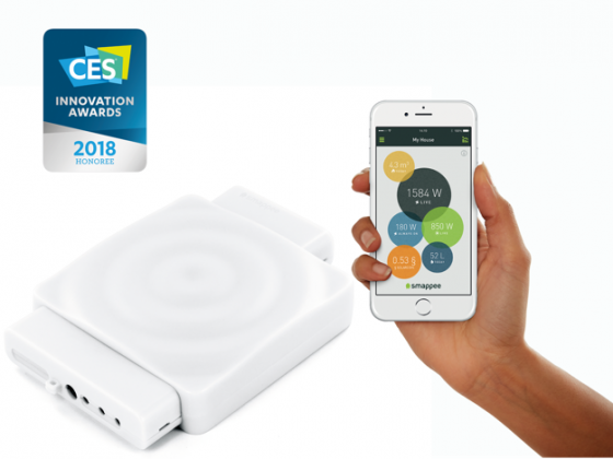 Smappee energy monitor wins CES 2018 Innovation Awards
